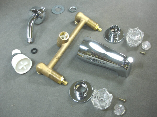 TUB & SHOWER 2 VALVE BRASS BODY - Royal Durham Supply