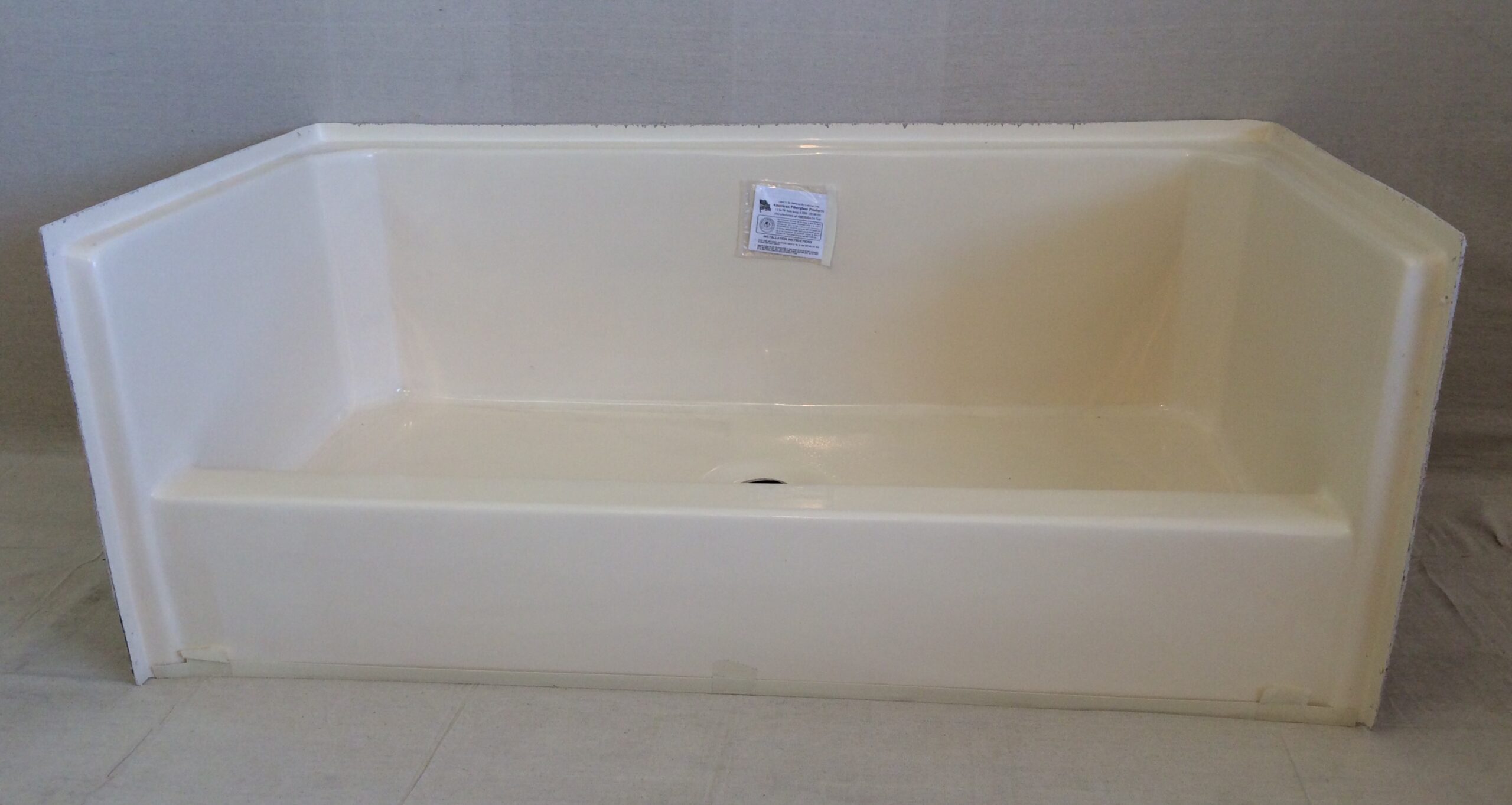 FIBERGLASS SHOWER BASE W SURROUND Royal Durham Supply FIBERGLASS SHOWER BASE W SURROUND Royal Durham Supply