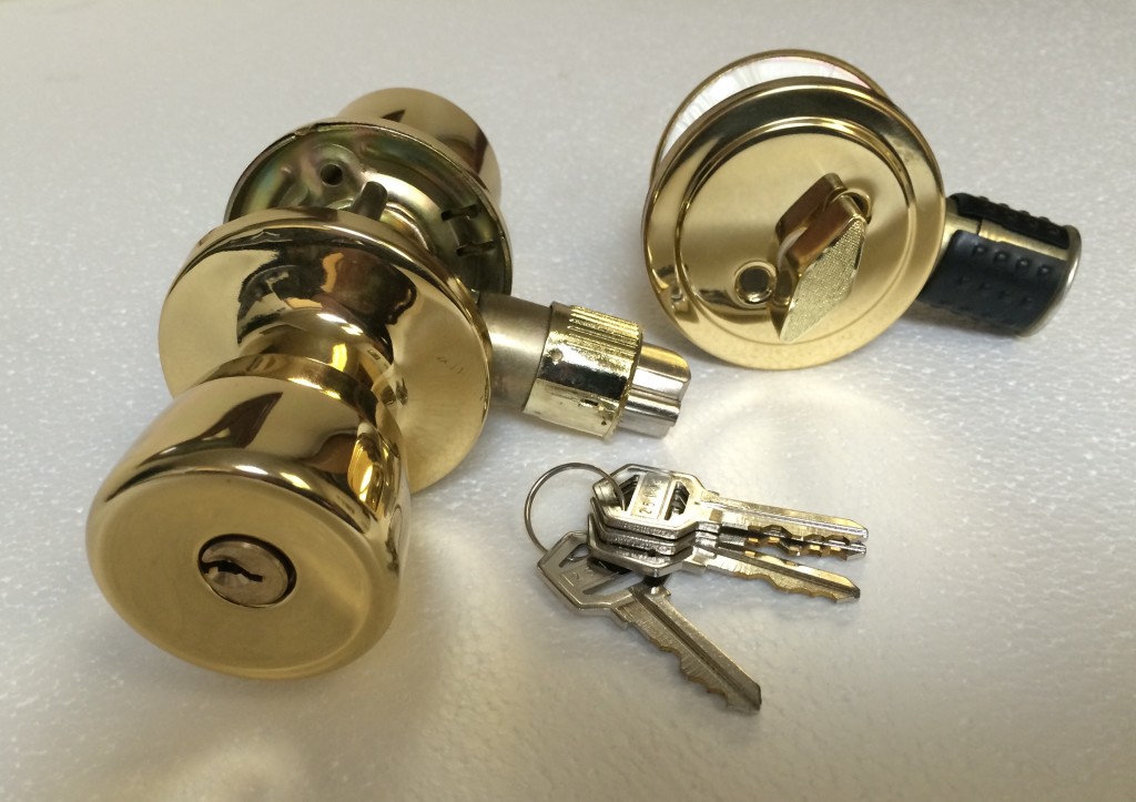 GOLD COMBINATIONLOCK & DEAD BOLT - Royal Durham Supply